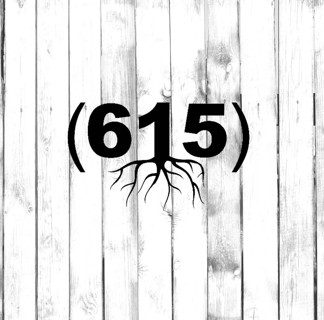 Nashville Roots - 615 Roots - Area Code Homegrown - Car/truck/home ...