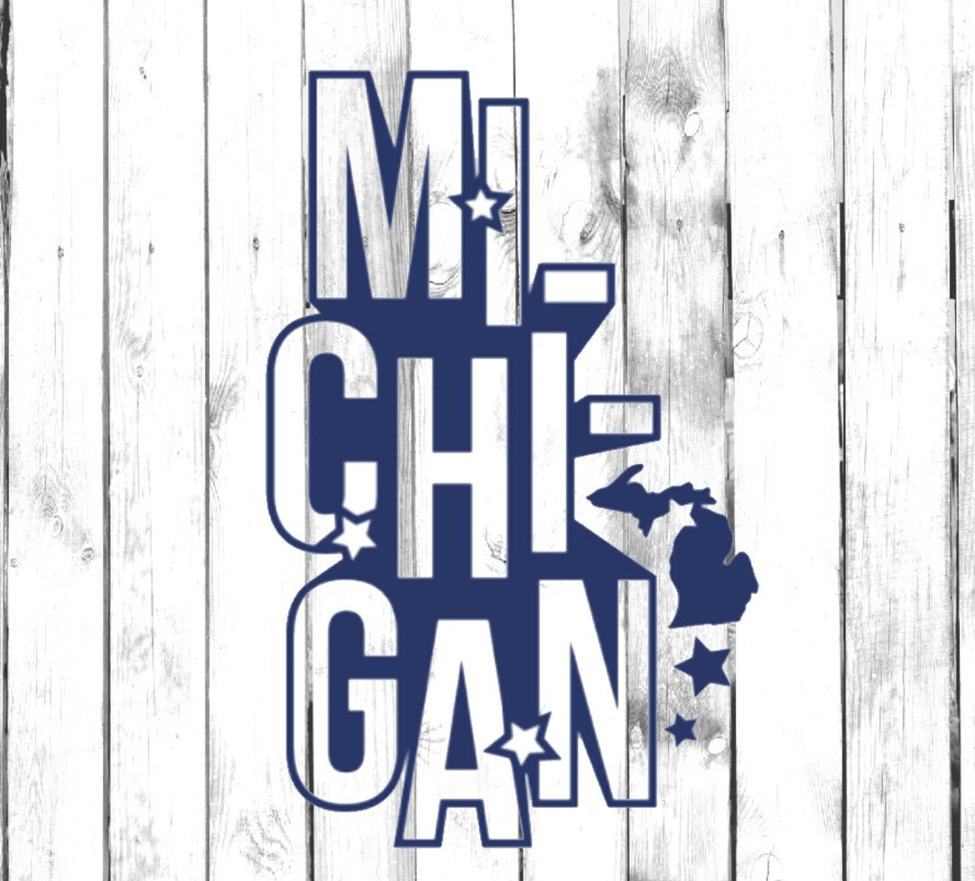 Michigan Decal - Yeti/tumbler/water Bottle/car/laptop/truck/phone ...