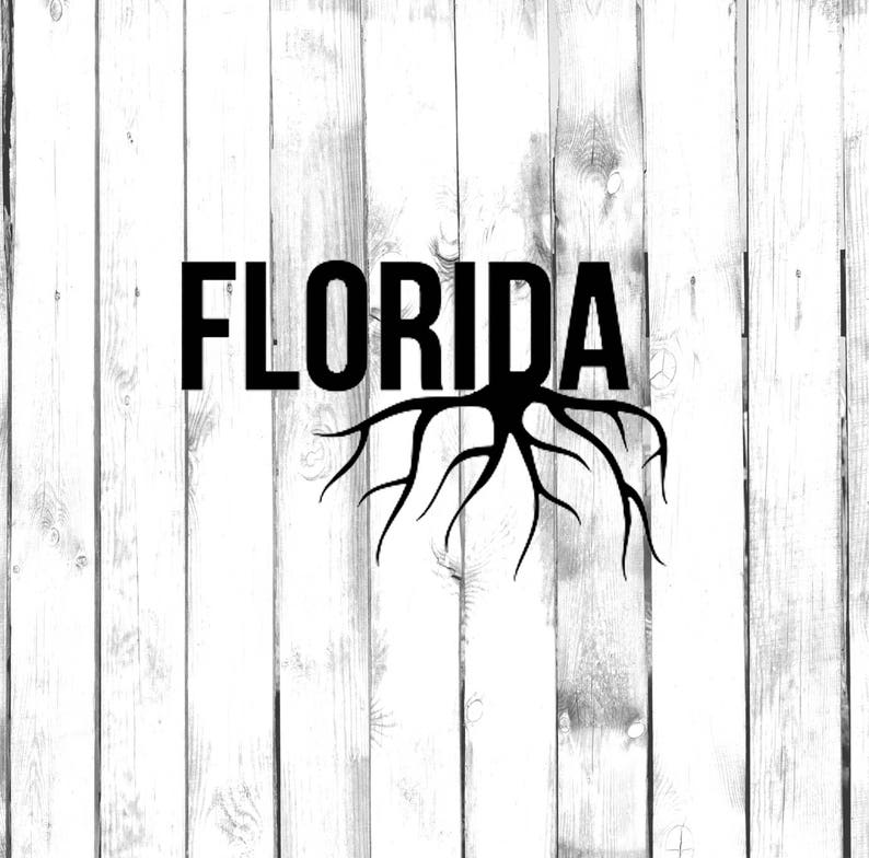 Rooted in Florida Home Grown Cursive Text - Etsy