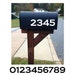 Bold, Modern Gothic Style Mailbox Address Numbers cost for up to 4 ...