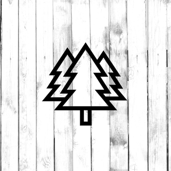 Pine Tree Wall Decal - Etsy