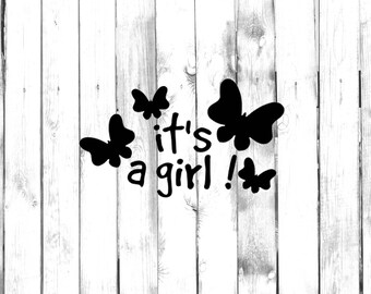 Its a girl sticker | Etsy