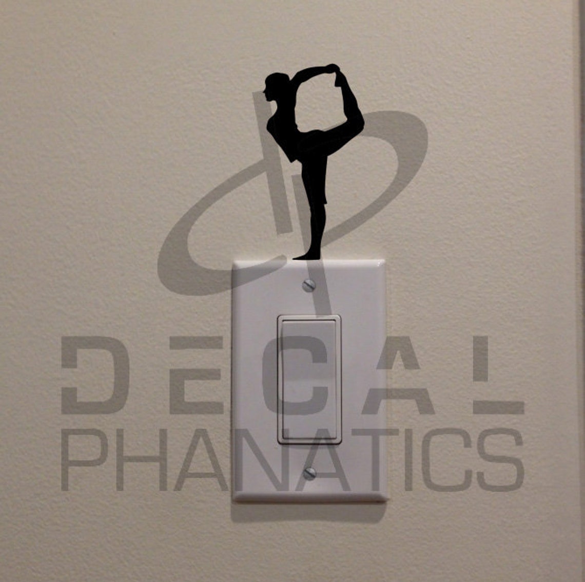 Girl Stretching Leg on Light Switch | Etsy