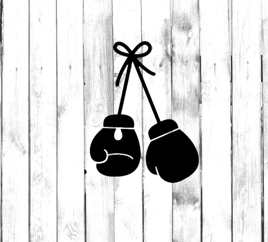 Boxing Gloves Vinyl Decal Home/laptop/computer/truck/phone/car Bumper ...