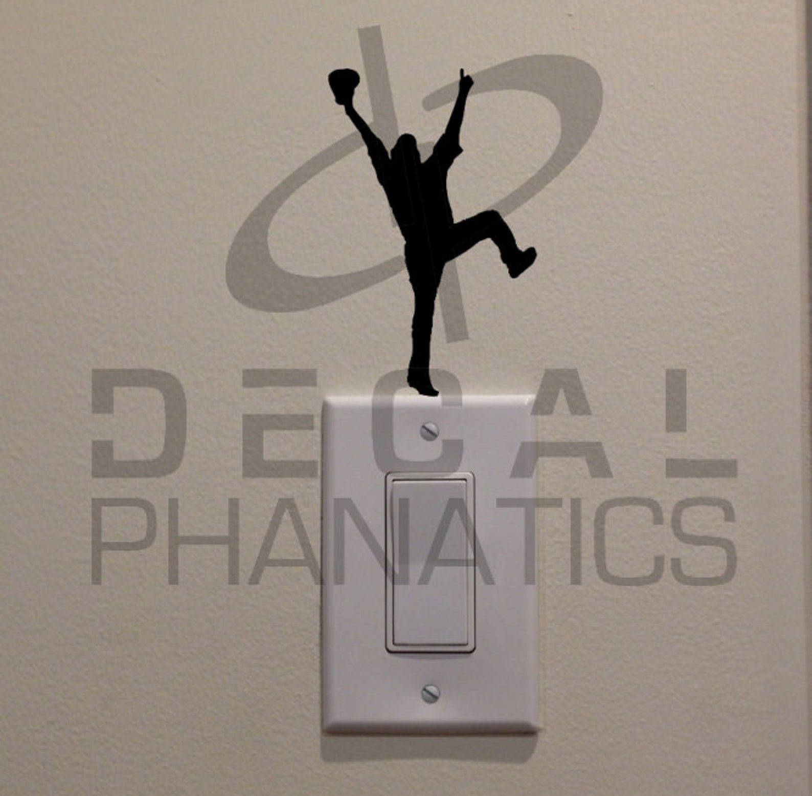 Baseball Player Celebrating on Light Switch - Etsy