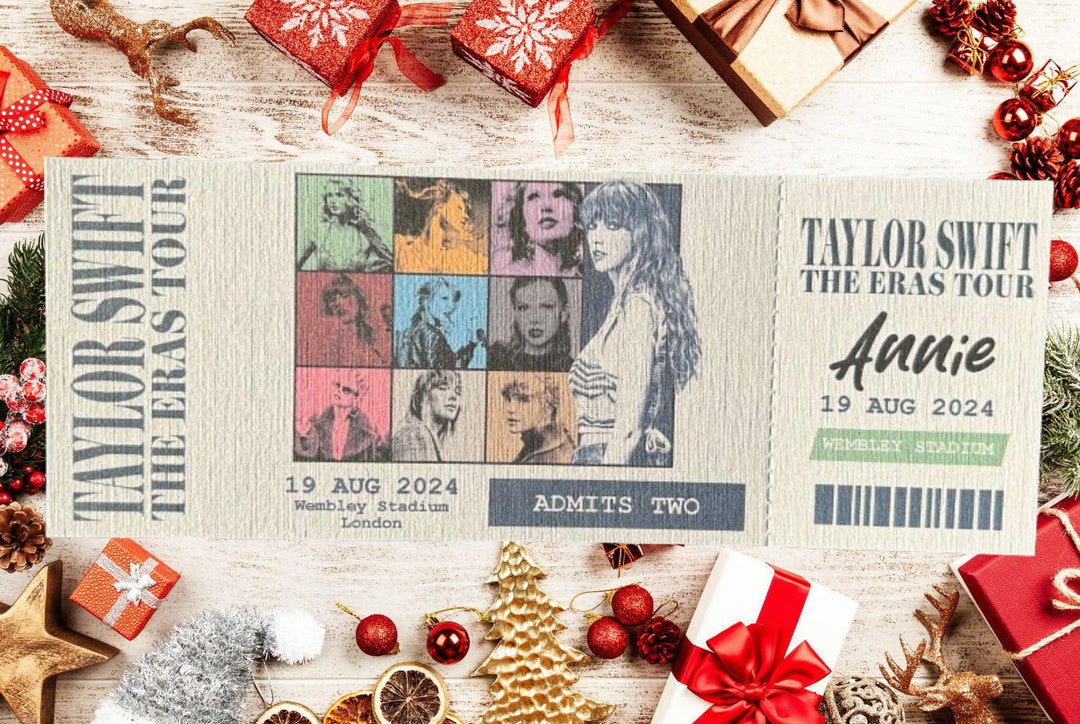 Personalised Ticket Voucher: Taylor Swift Eras Tour - Etsy