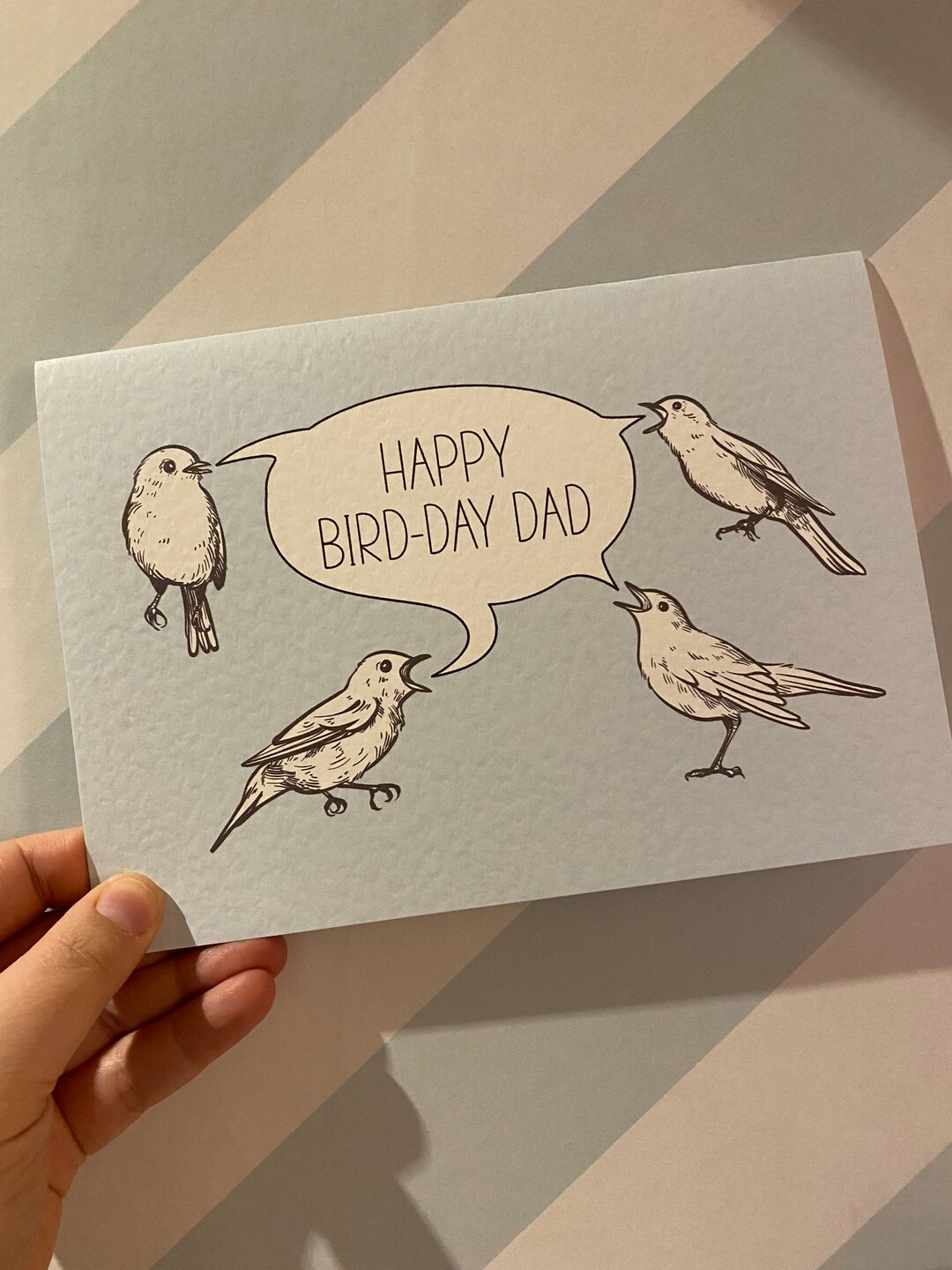 Happy Bird-day birthday Greetings Card - Etsy