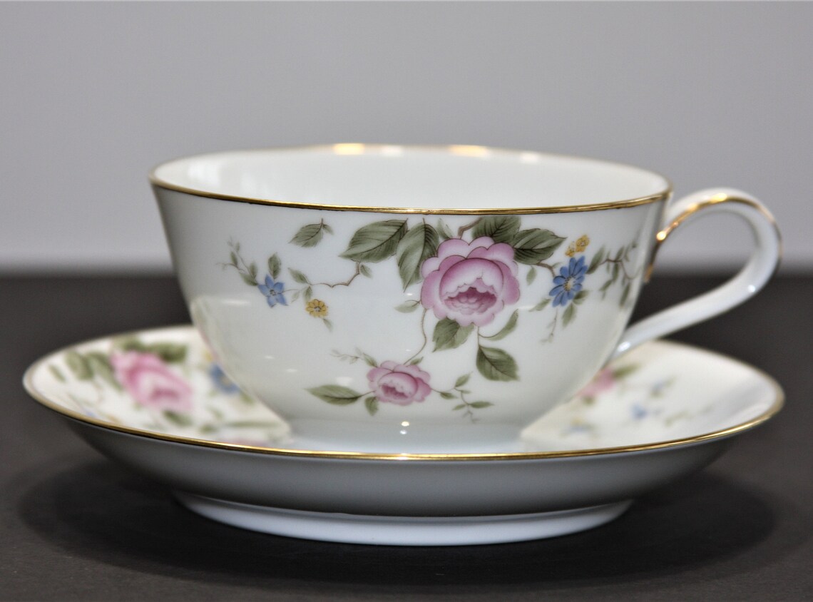 1950s Noritake Tea Cup and Saucer Set. Made in Japan Firenze - Etsy