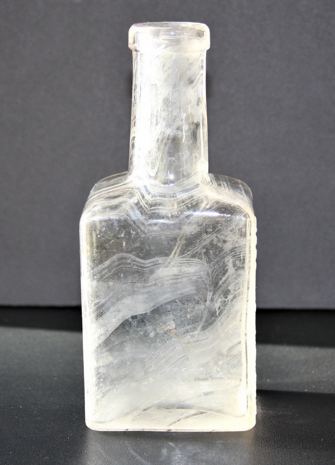 Antique Planter Rye Whiskey Bottle With Swirled and Iridescent - Etsy