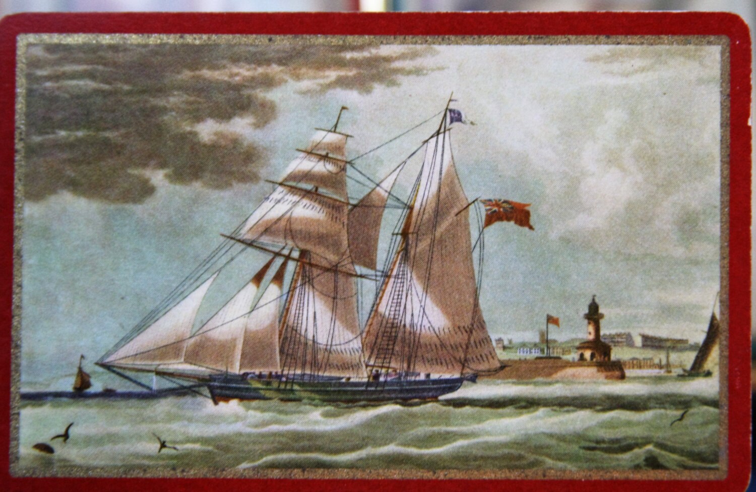 Antique Playing Cards. Rare Sail Ships Graphics. the US Playing Cards ...