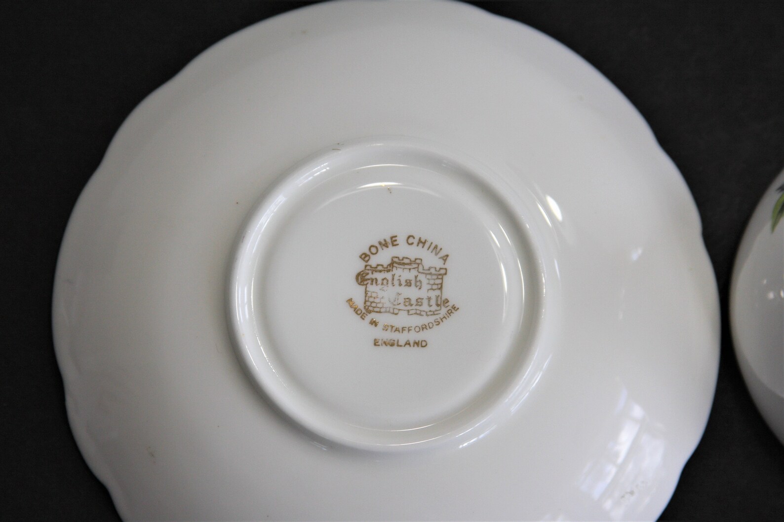 1950s English Castle Tea Cup and Saucer. Made in Staffordshire, England ...