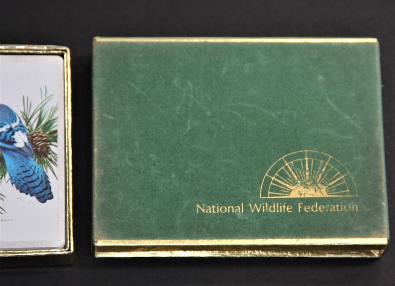 1970s National Wildlife Federation Playing Cards. Original Case. Double ...