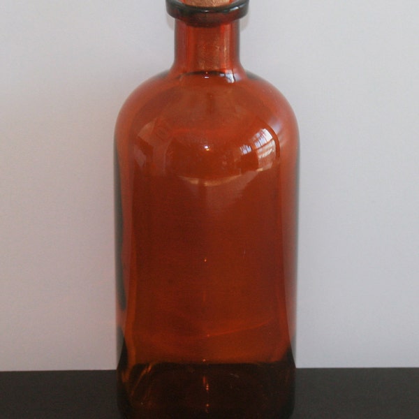 Antique Amber Bottle - Etsy