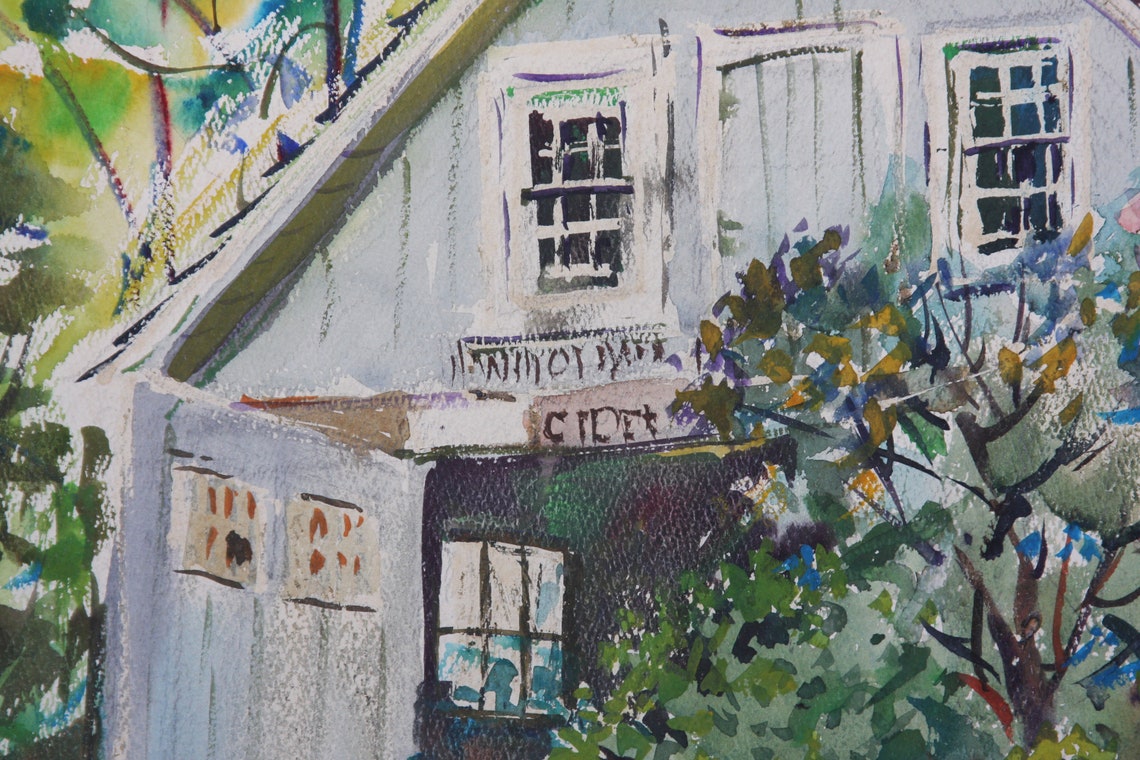 Original Watercolor Painting by Mary Ann Mcrrill. 1970s. - Etsy