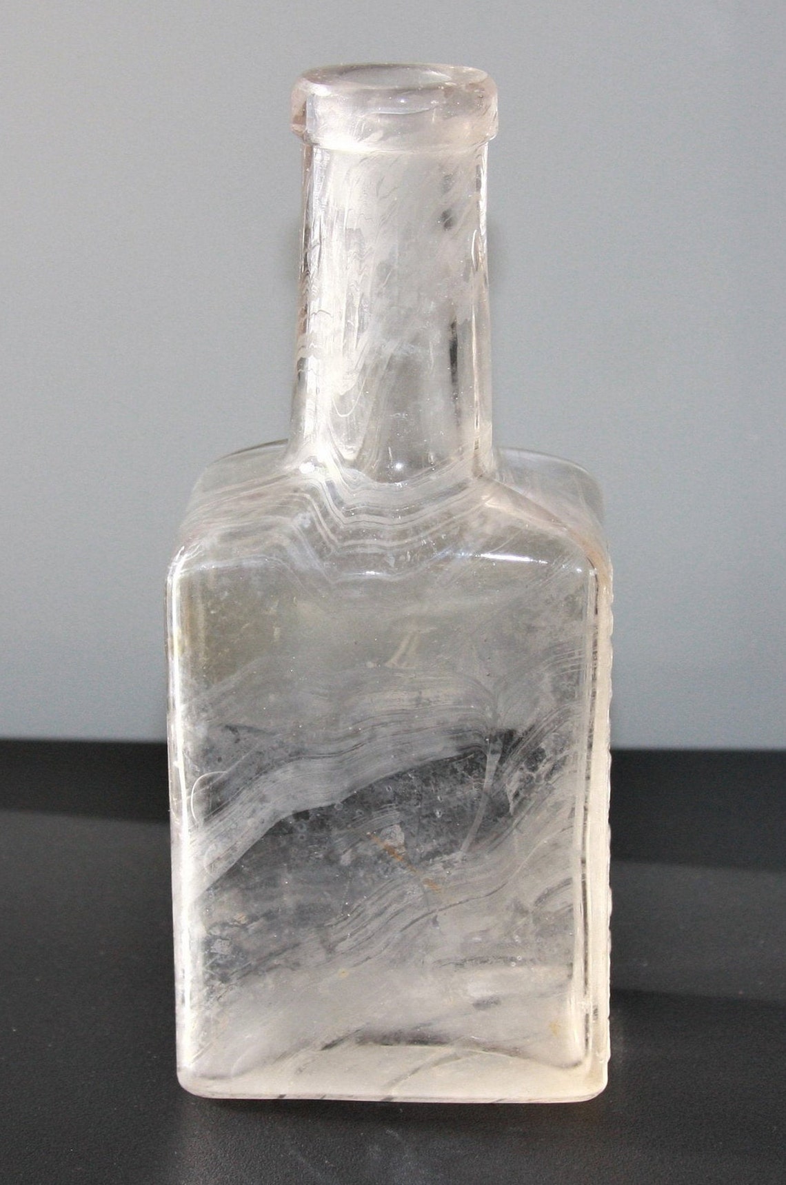 Antique Planter Rye Whiskey Bottle With Swirled and Iridescent - Etsy