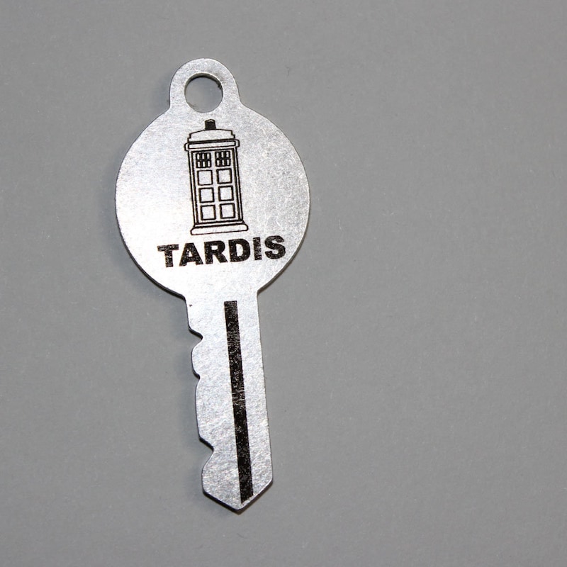 Tardis Key Necklace - Etsy