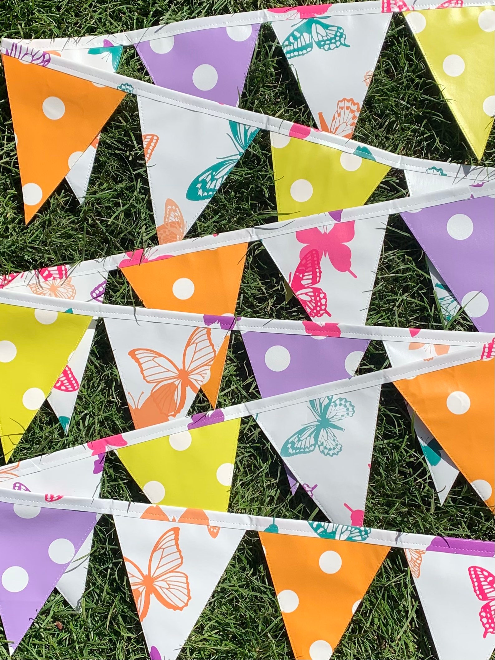 Outdoor Bunting, Garden Bunting, Oilcloth Bunting, Waterproof Bunting ...