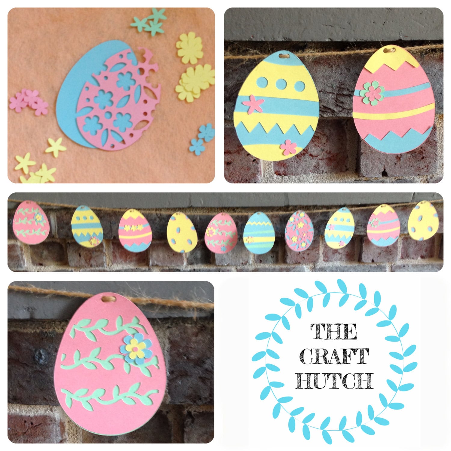Kids Craft Activity, Craft Kit for Kids, Easter Egg Card Garland ...