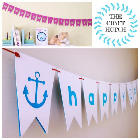 Birthday Bunting Mini Bunting Card Bunting Happy Birthday - Etsy UK