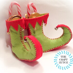 Elf Clothes, Elf Shoes, Christmas Decoration, Pair of Small Elf Shoes ...