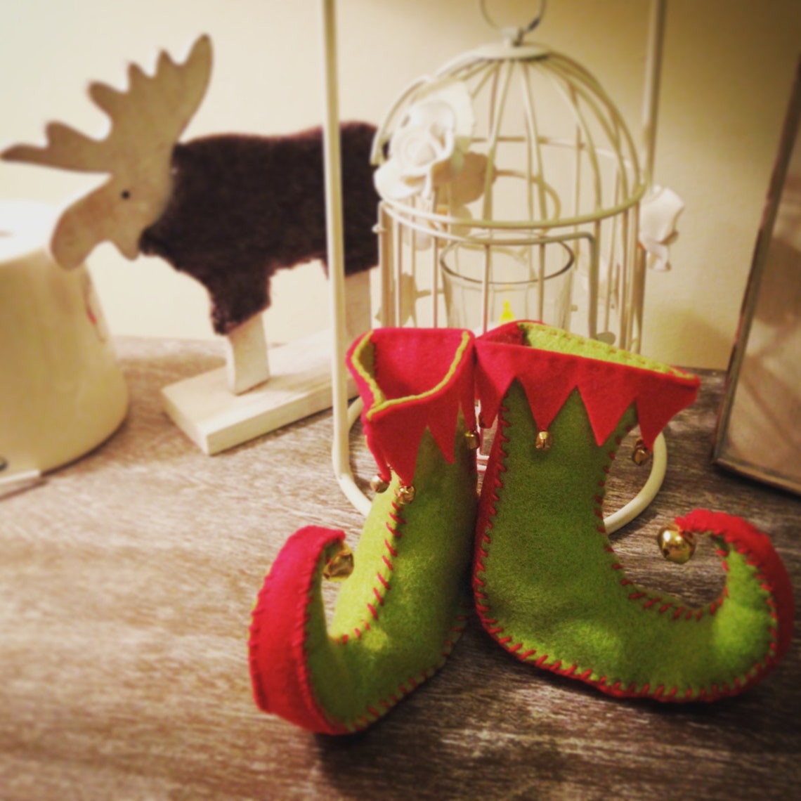 Elf Clothes Elf Shoes Christmas Decoration Pair of Small - Etsy