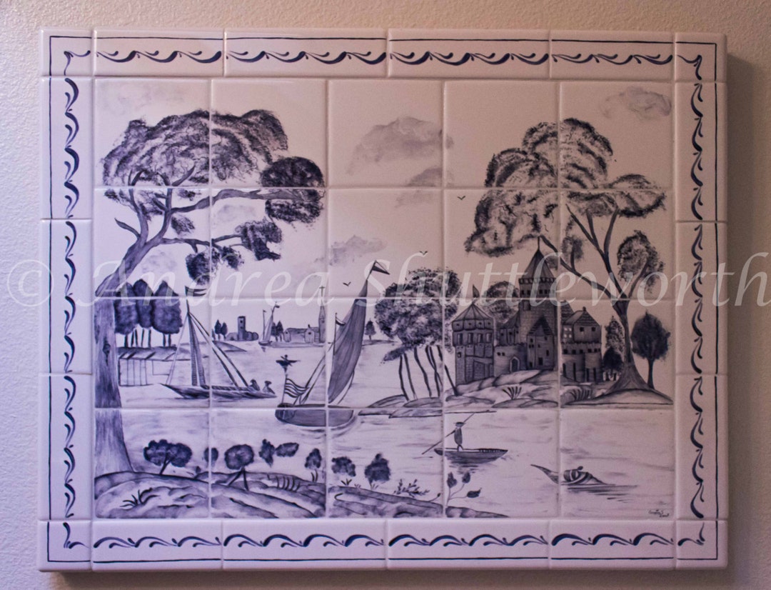 Delft Style Mural - Etsy
