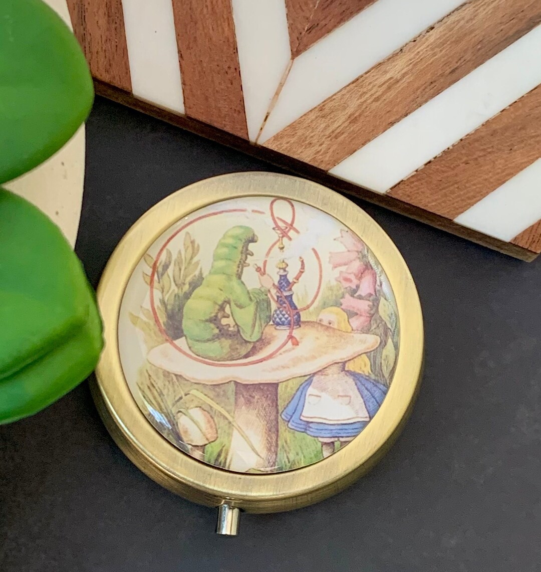 Vintage Alice in Wonderland Pill Box for Purse - Etsy