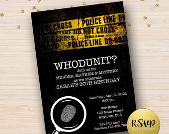 Crime Scene Party | Etsy