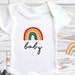 Printable Boho Pink Rainbow Cake Topper Rainbow Party Cake Topper Baby ...
