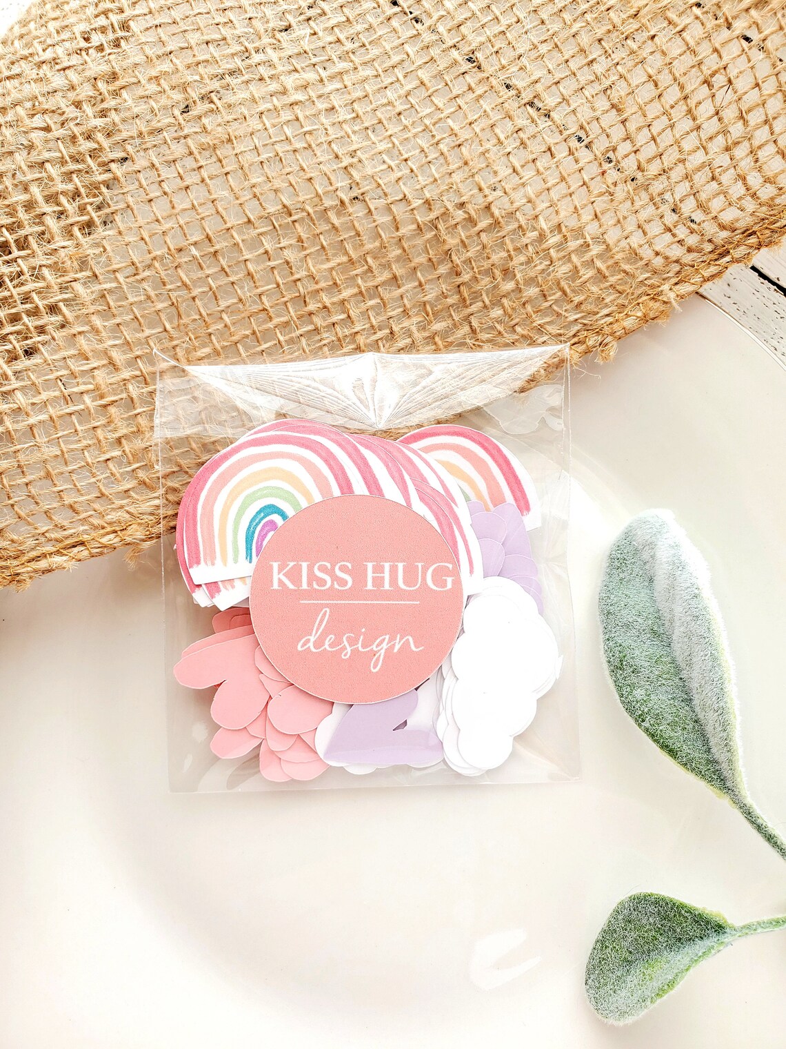 Pastel Watercolor Rainbow Confetti Rainbow Party Table | Etsy