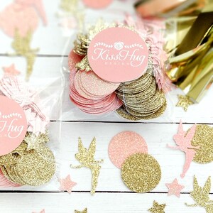 Pink and Gold Fairy Confetti - Fairy Party - Etsy