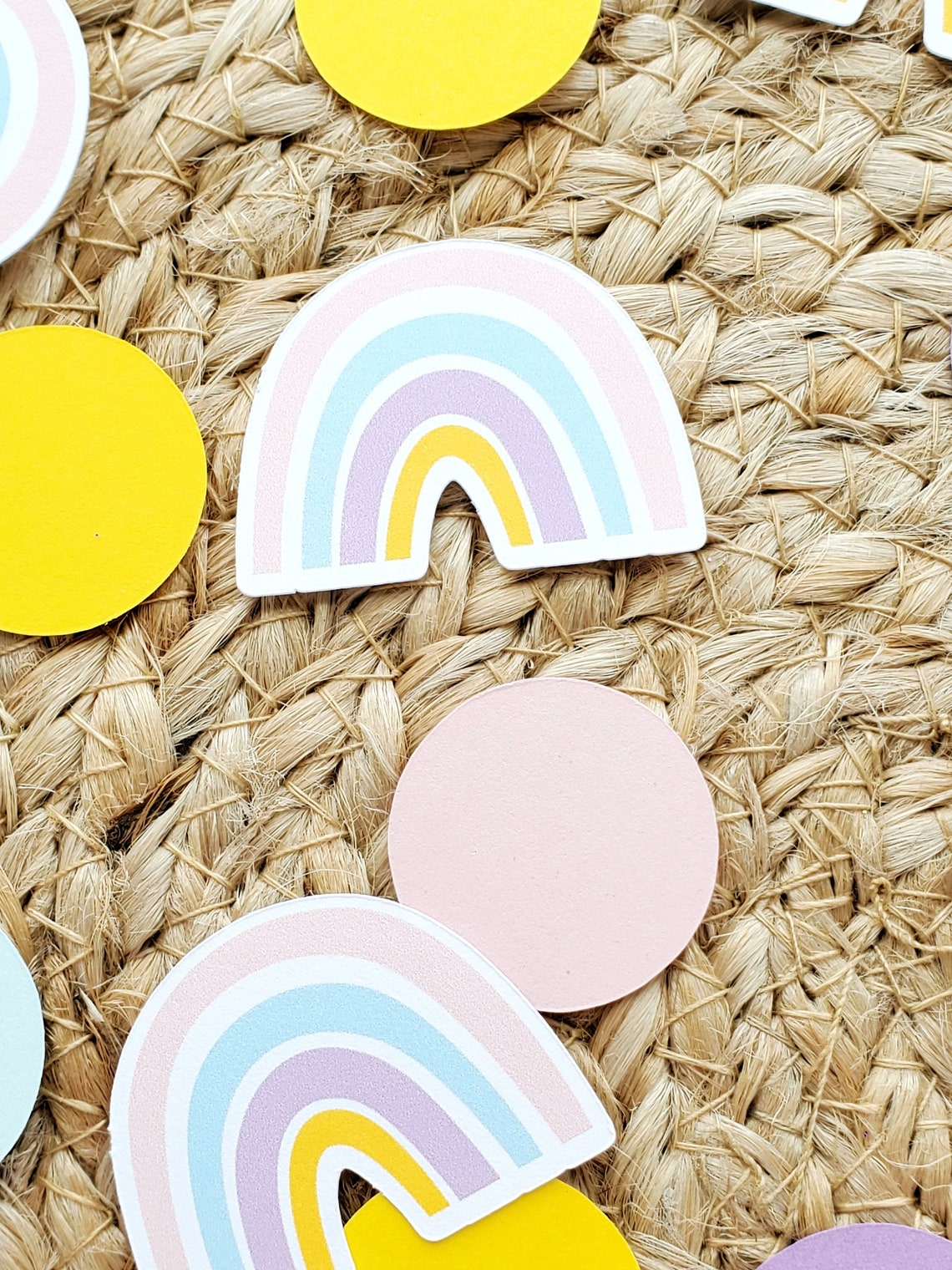 Pastel Rainbow Confetti | Boho Rainbow Party Confetti | Table Confetti ...