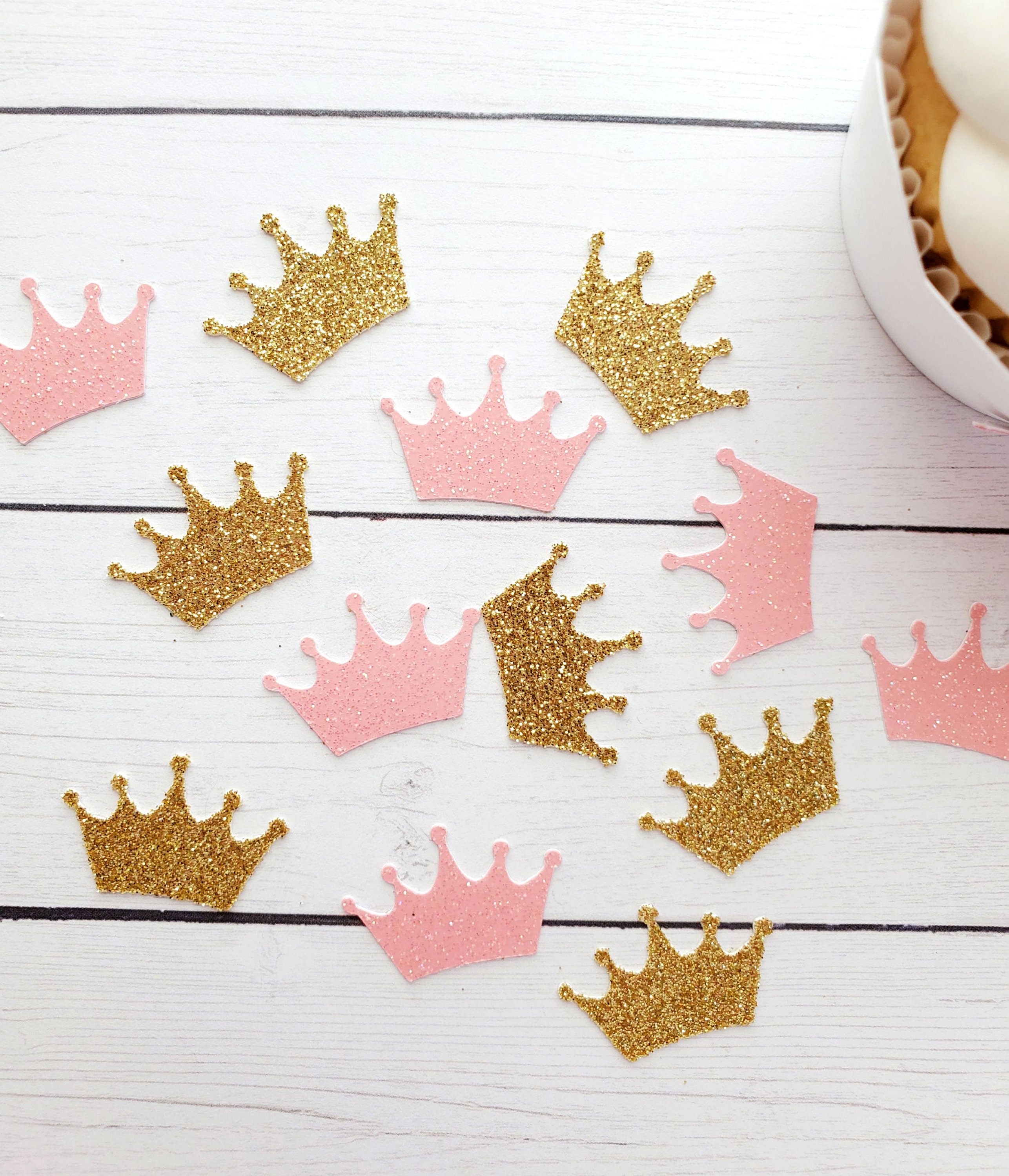 Princess Crown Party Confetti | Birthday Party Supplies | Pink and Gold ...