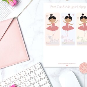 Ballerina Valentine's Day Cards | Printable Valentine's Day Cards for ...