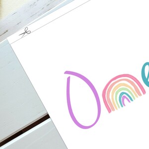 Printable Watercolor Rainbow One Sign 8 X 10 | Rainbow Party | Baby ...
