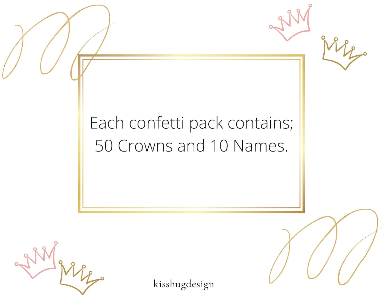Personalized Princess Crown Party Confetti Birthday Party - Etsy