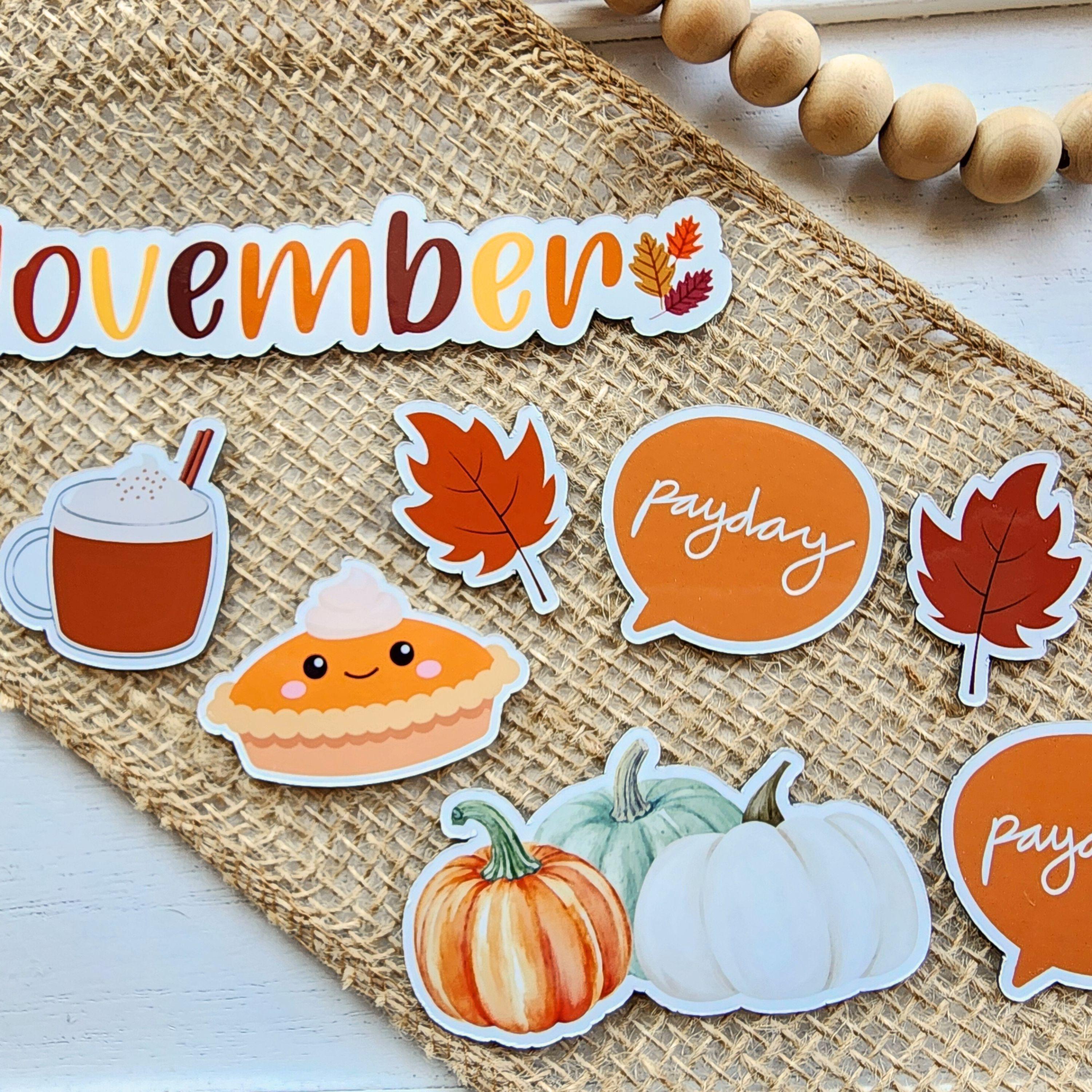 November Calendar Month Magnets | Custom Magnets for Whiteboards ...