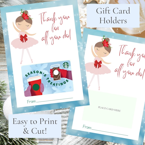 Dance Teacher Card - Etsy