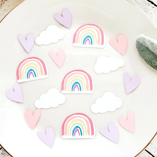 Rainbow Confetti - Etsy