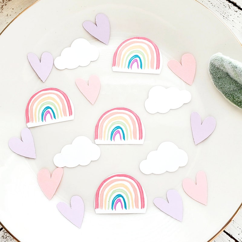 Rainbow Confetti - Etsy