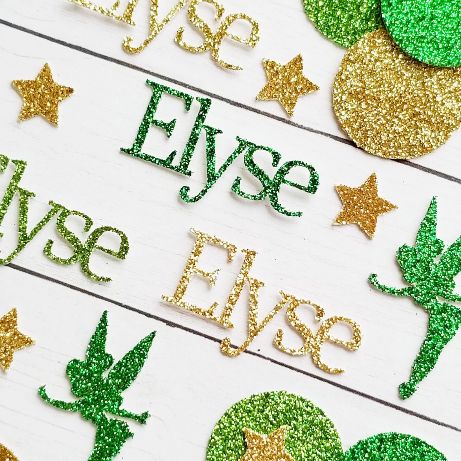 Personalized Green Fairy Confetti- Table Confetti- Birthday Confetti ...