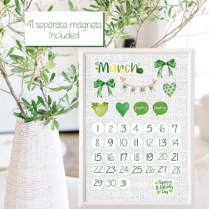 March Calendar Month Magnets | Custom Magnets for Whiteboards ...
