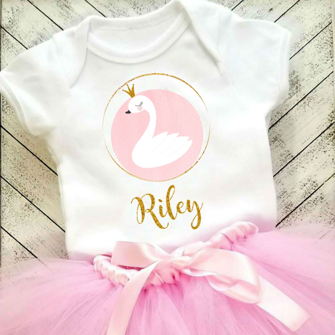 Personalized Swan Princess Tutu Set | Personalized Baby Gift | Swan ...