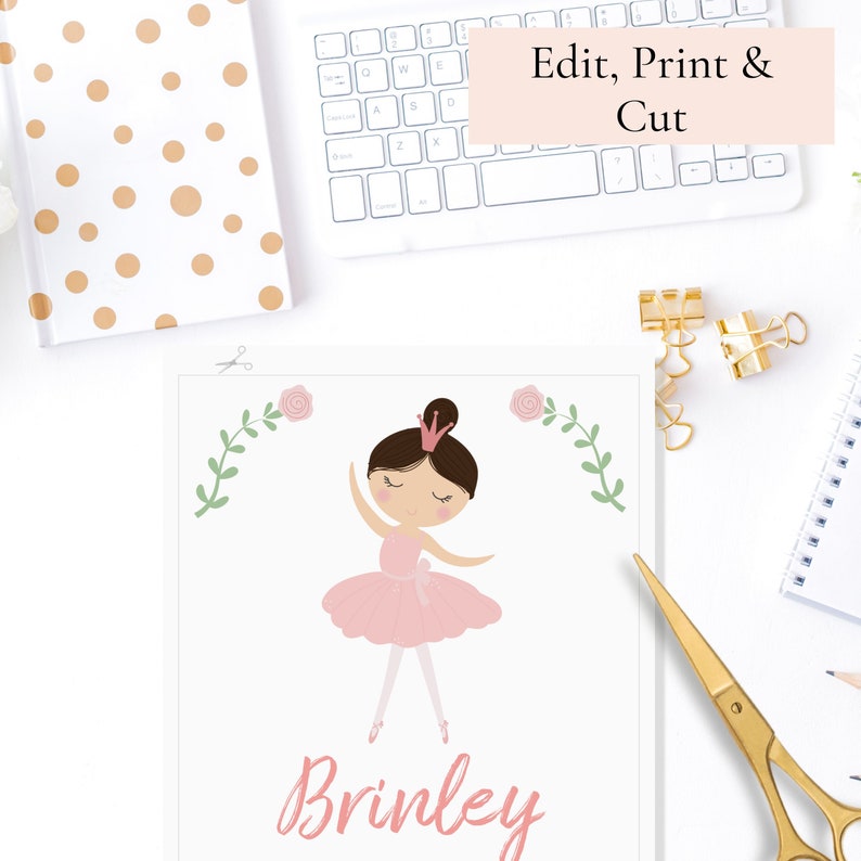 Editable Ballerina Party Sign, Ballerina Birthday Decorations ...
