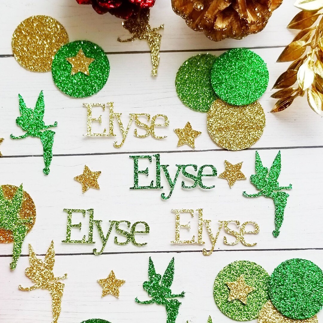 Personalized Green Fairy Confetti- Table Confetti- Birthday Confetti ...