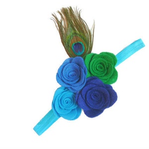 Peacock Headband, Baby Headband, Girl Headband, Adult Headband,children ...