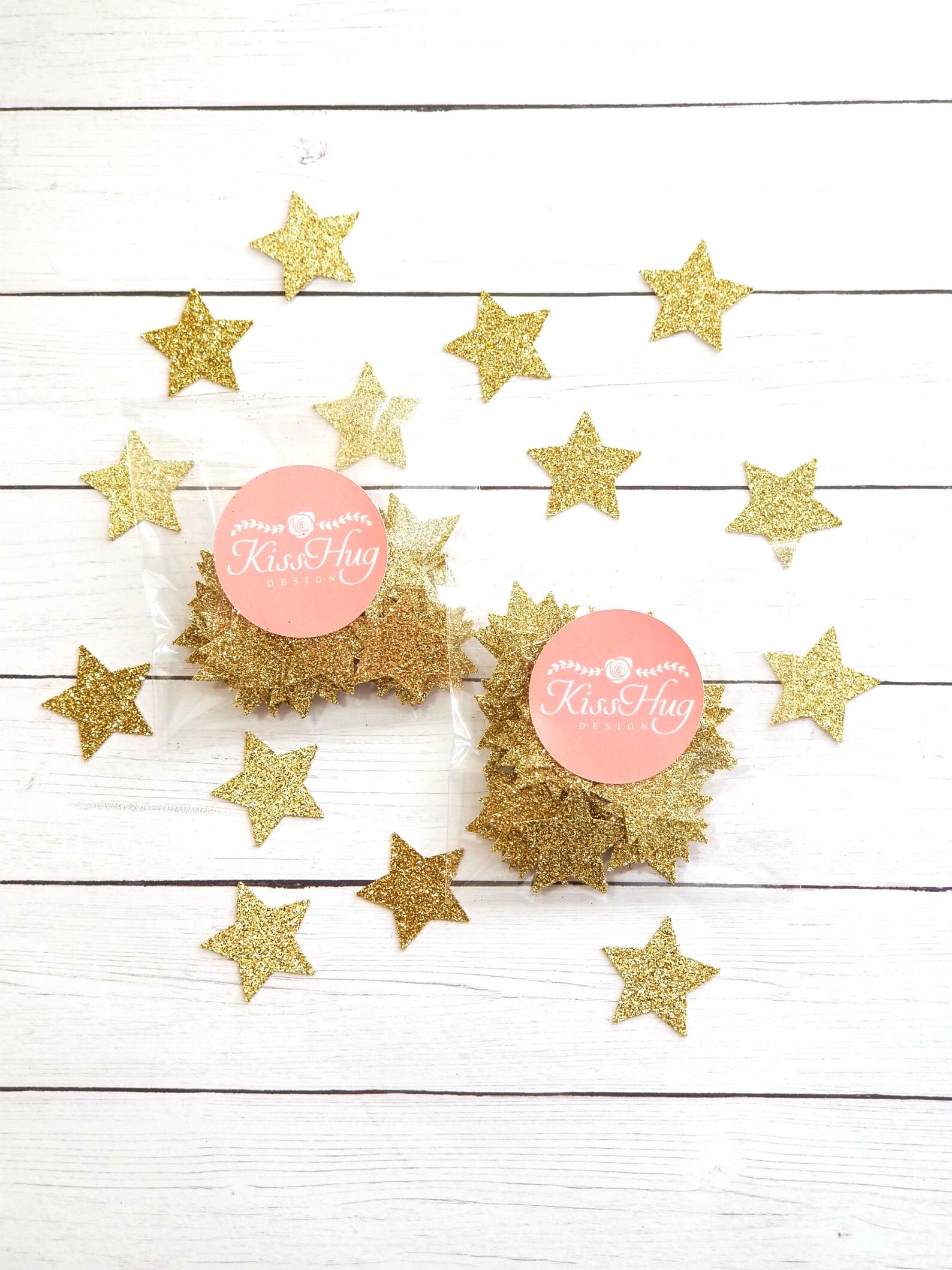 Gold Glitter Star Confetti Table Confetti Birthday Confetti | Etsy