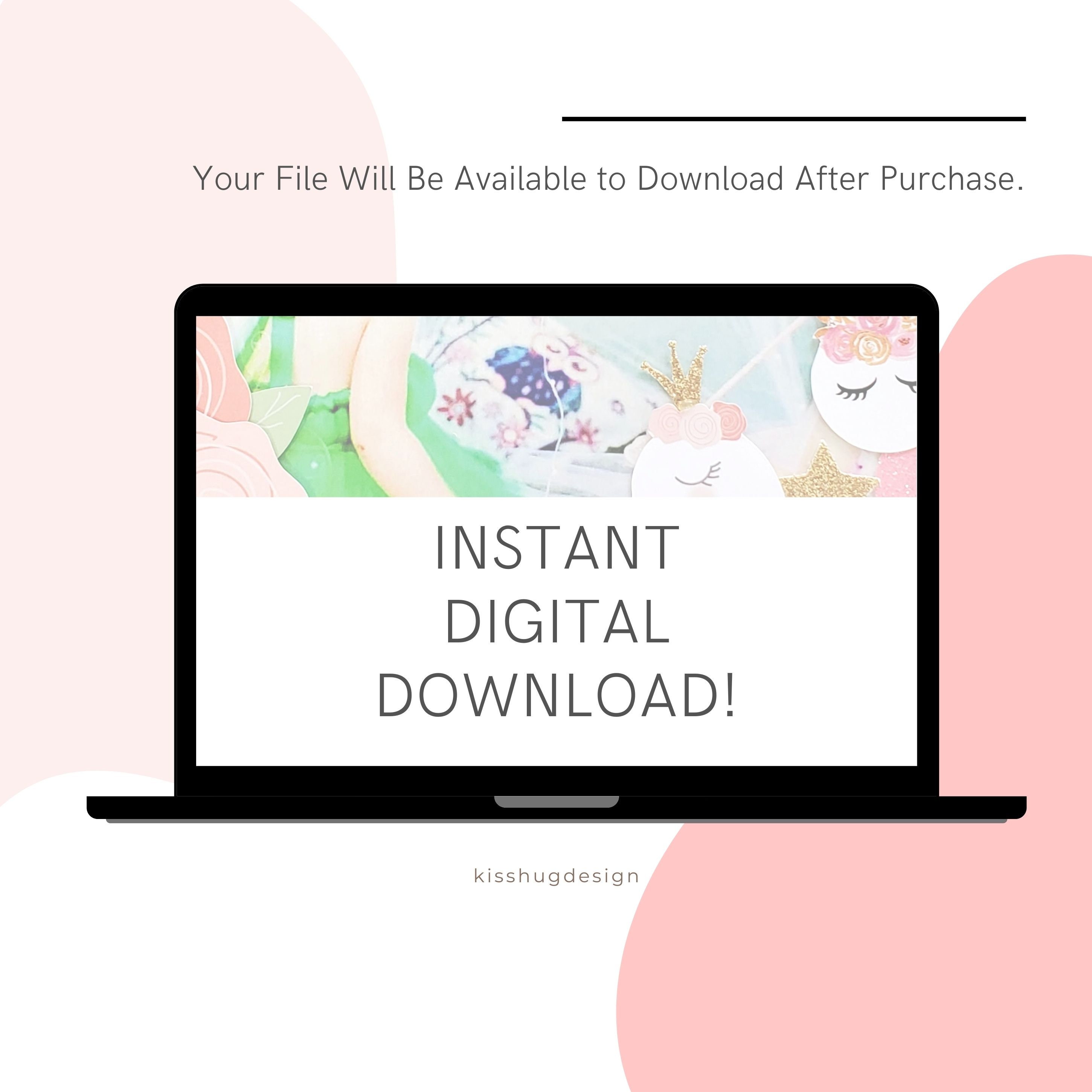 Printable Boho Pink Rainbow Cake Topper | Rainbow Party Cake Topper ...