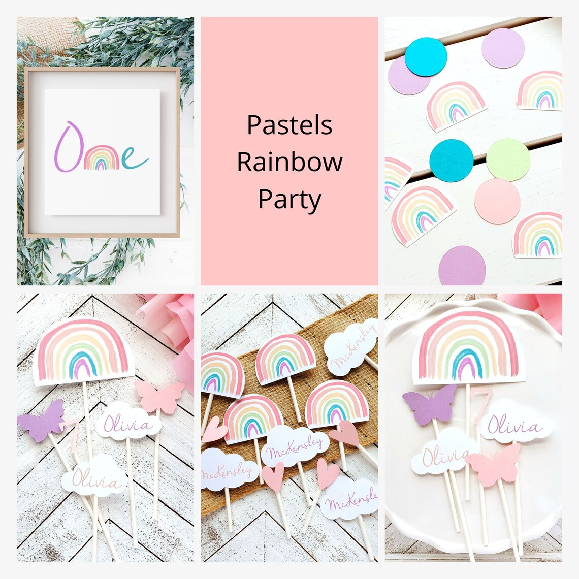 Printable Watercolor Rainbow Welcome Sign 8 X 10 Rainbow - Etsy