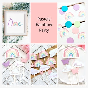 Printable Watercolor Rainbow Welcome Sign 8 X 10 | Rainbow Party | Baby ...